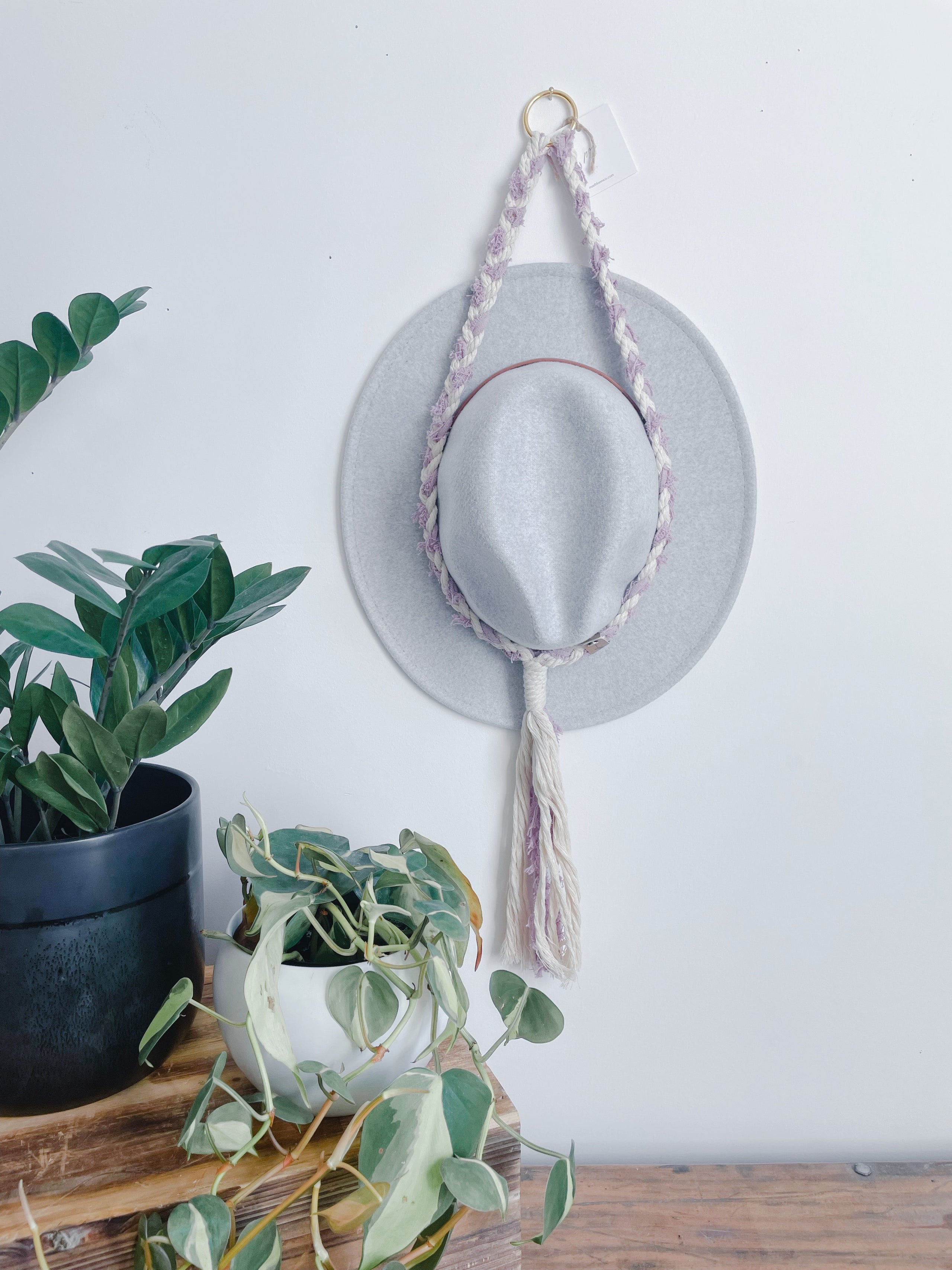 Braided Hat Hanger | Mae Bloom - Mixed Media Artist